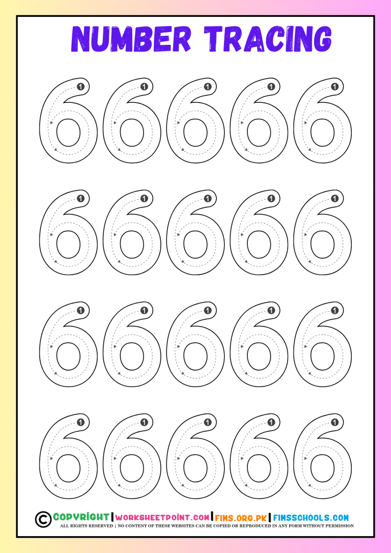 Free Printable Number Tracing Worksheets - Fimsschools