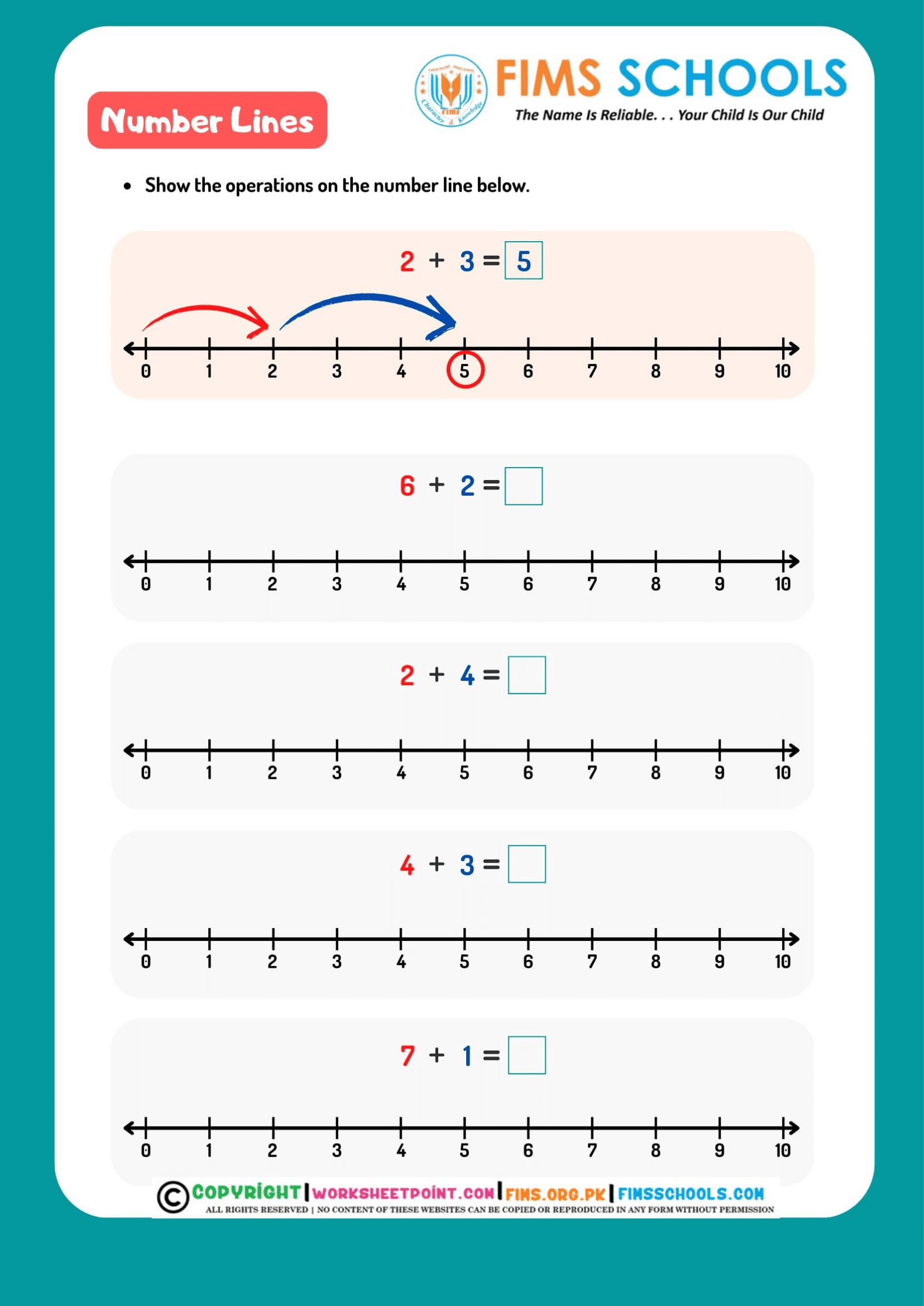 Free Printable Number Tracing Worksheets - Fimsschools