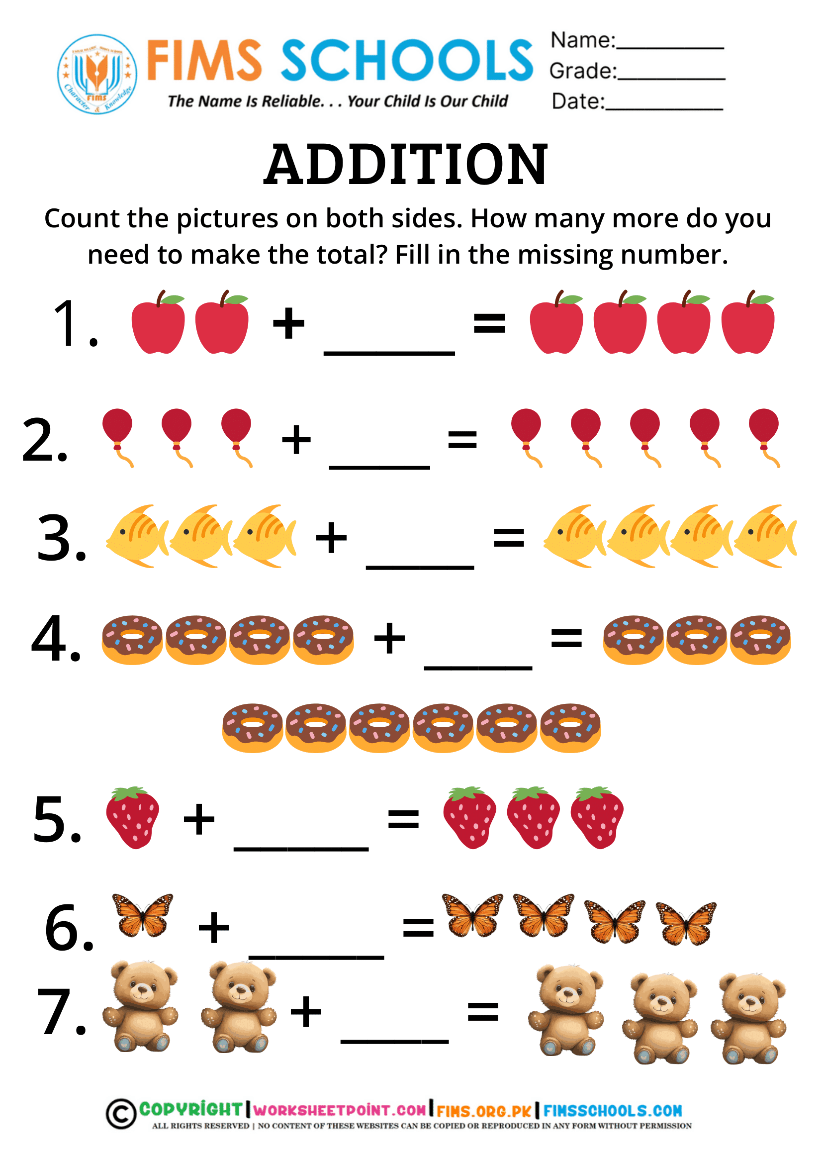 Free Printable Number Tracing Worksheets - Fimsschools