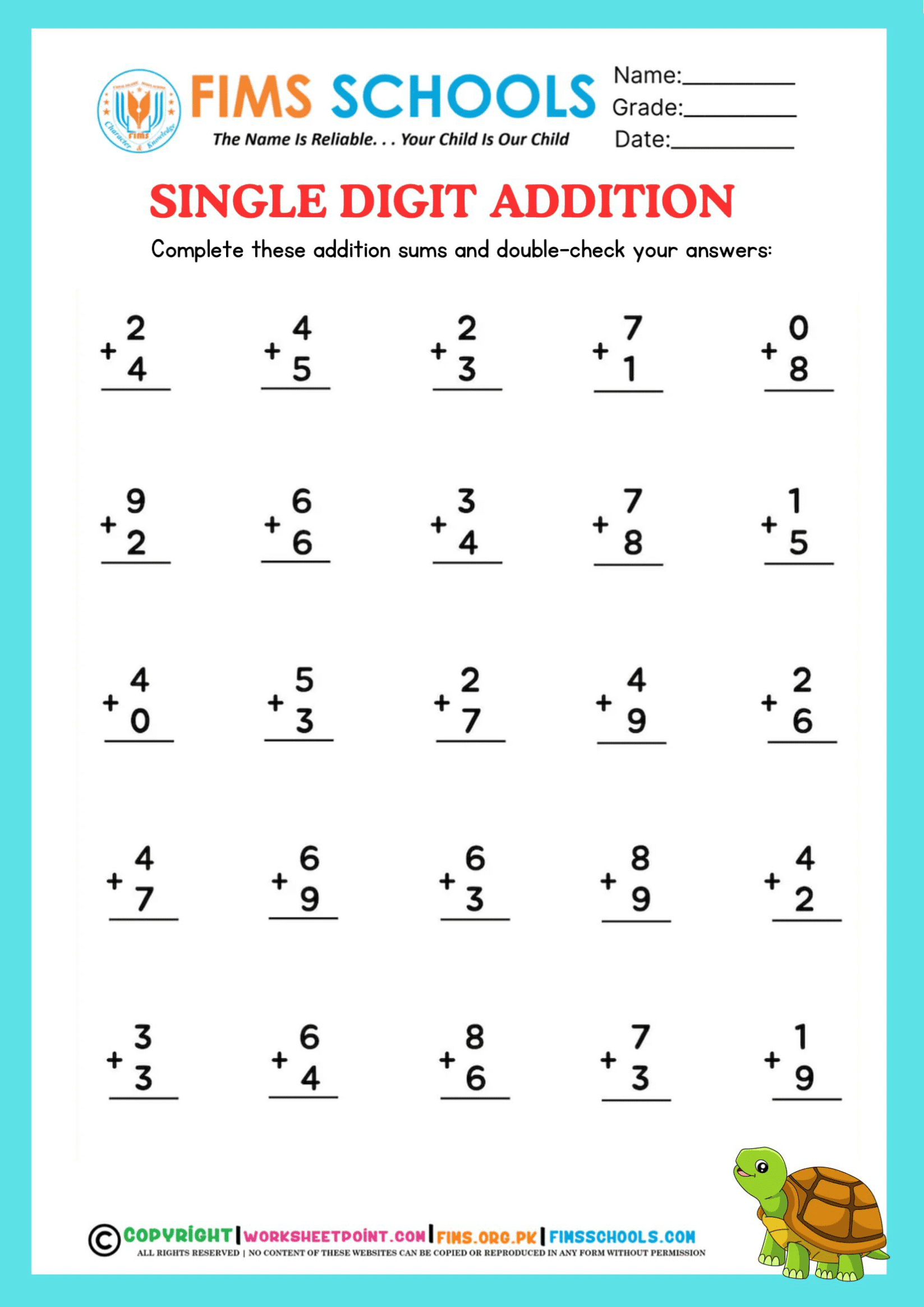 Free Printable Number Tracing Worksheets - Fimsschools